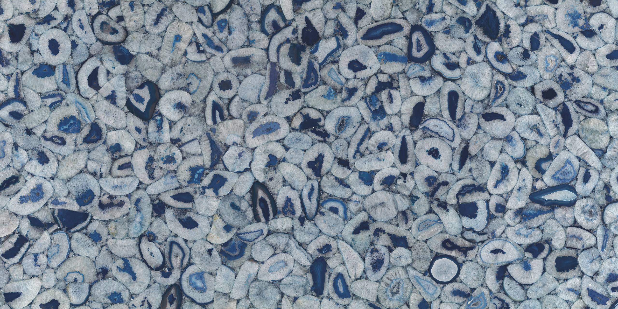 Agata Blue luxury stone slab sintered stone wall countertops,Foshan ...